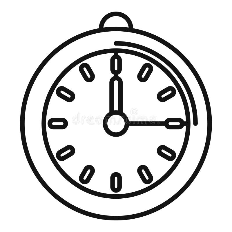Schedule Timer Clock Icon Outline Vector. Design Event Stock Vector ...