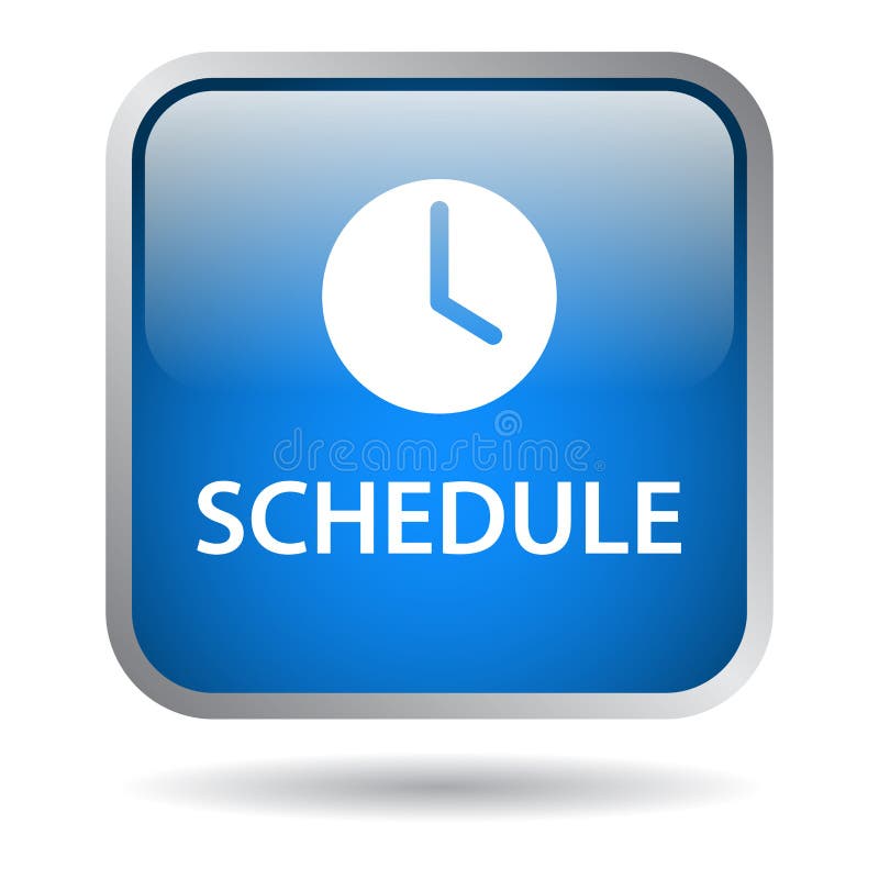 Schedule web button stock illustration. Illustration of list - 119414463