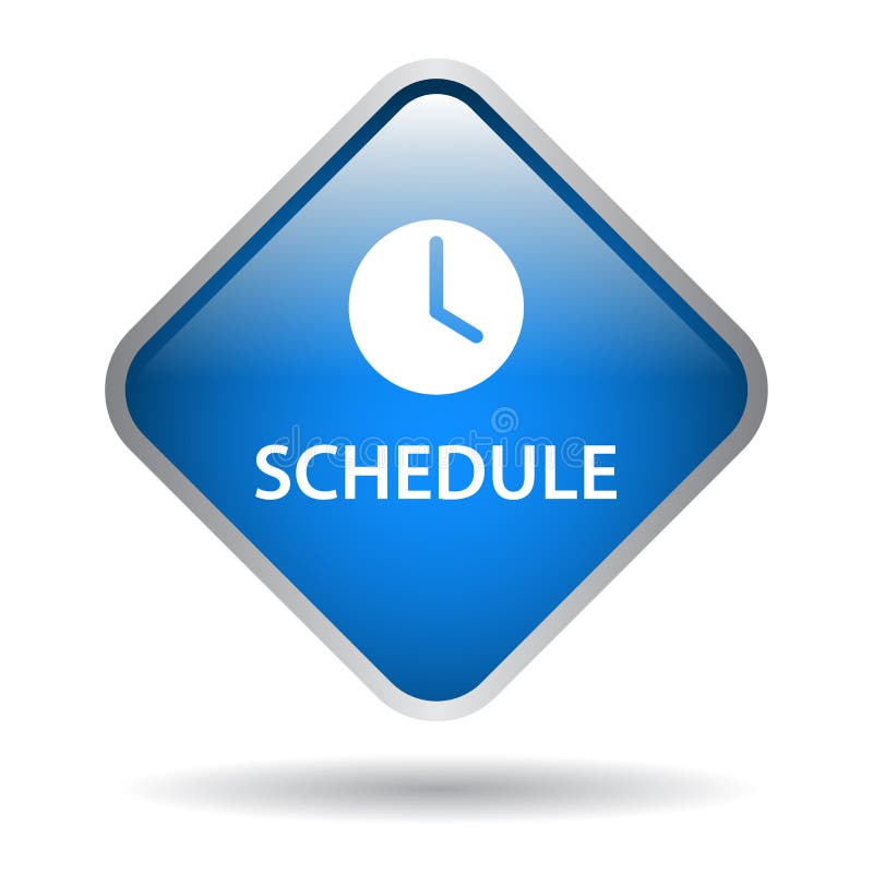 Schedule web button stock illustration. Illustration of list - 119415325