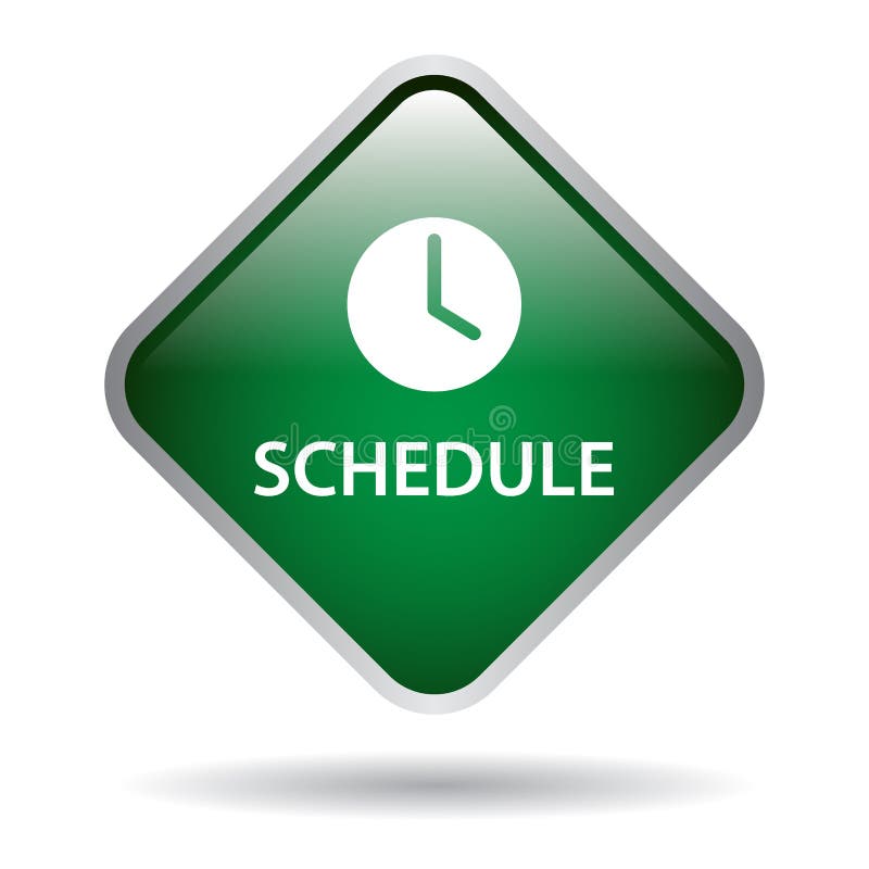 Schedule web button stock illustration. Illustration of page - 119414611