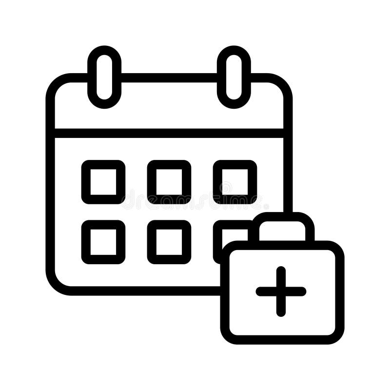 Schedule Your Health with the Medical Appointment Vector Icon Stock ...