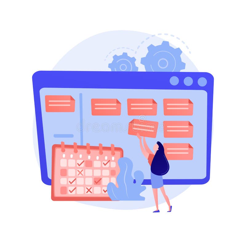 Scheduling Planning Inspiration and Creative Process Concept. Business ...