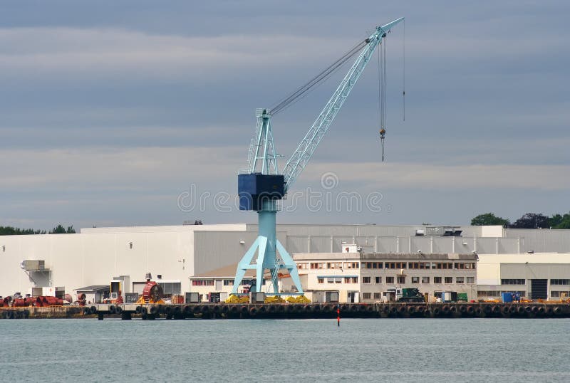 Scheepswerf stock foto. Image of laad, ochtend, schip - 1395810