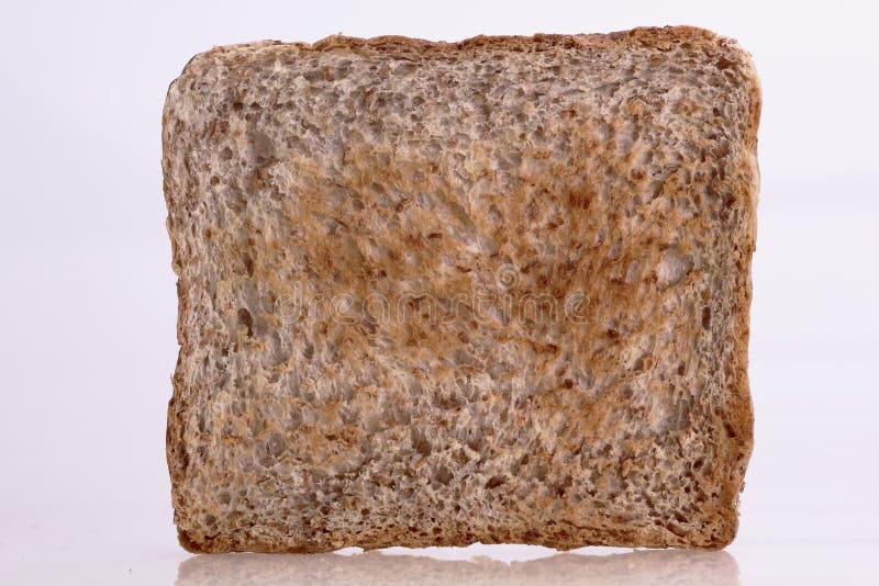 Eine Scheibe Toastbrot stockfoto. Bild von gebrannt, sonderkommando ...