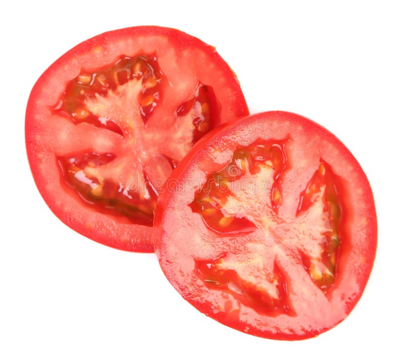 Scheiben Der Tomate. Abschluss Oben. Stockfoto - Bild von gemüse ...