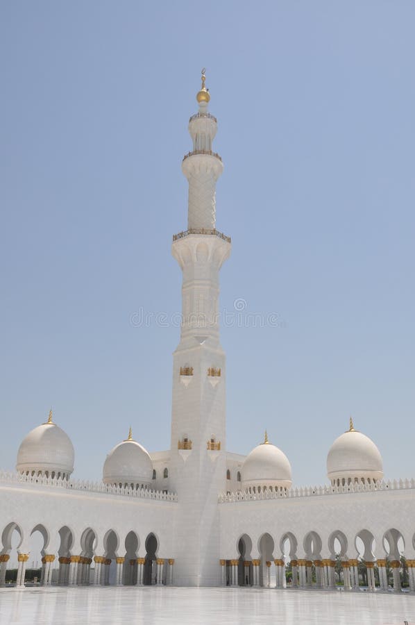 Scheich Zayed Grand Mosque stockbild. Bild von architektur - 31860093