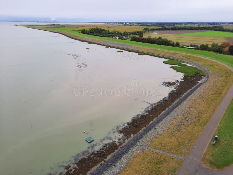 Schelde, Dutch River Zeeland Stock Photo - Image of schelde, mudflat ...