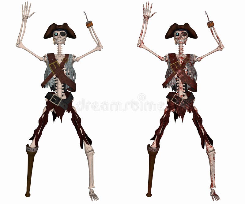 Scheletro del pirata illustrazione di stock. Illustrazione di arte ...