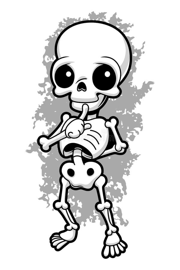 Aspettava Scheletro Clipart