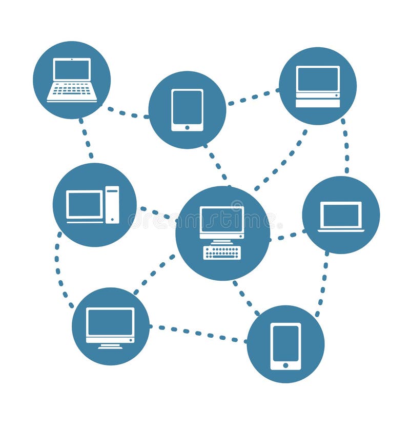 Schema Astratto Della Rete Di Computer Illustrazione Vettoriale ...