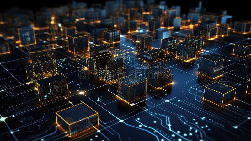 Schema data warehouse stock illustration. Illustration of visualization ...