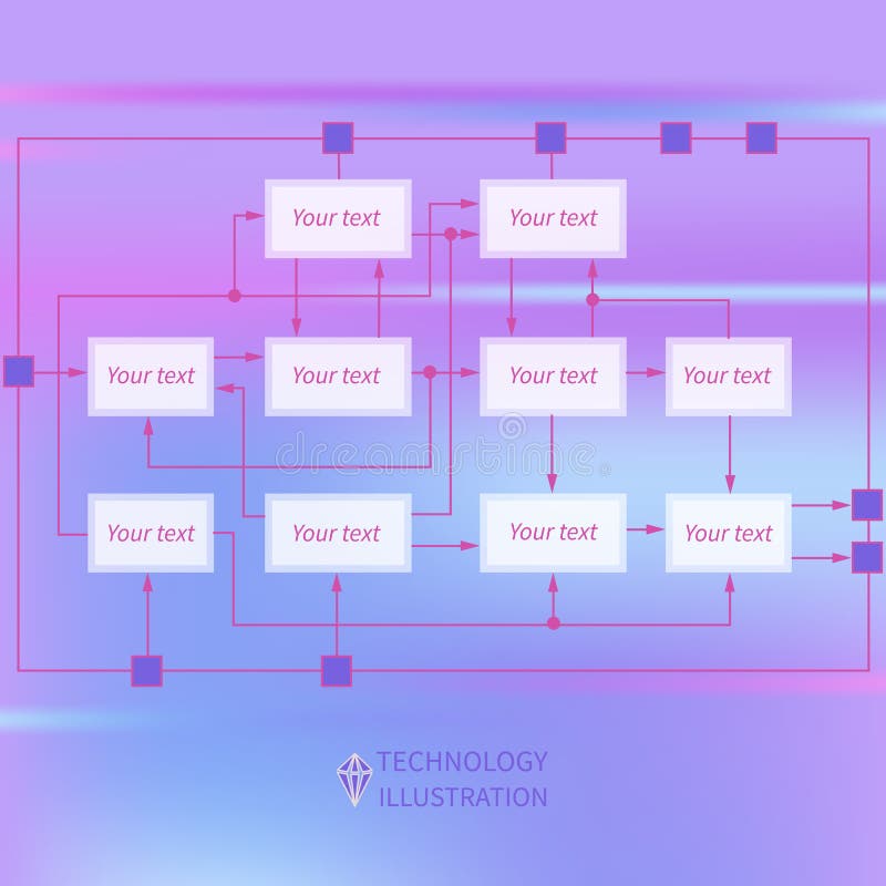 Schema stock vector. Illustration of order, component - 54133365