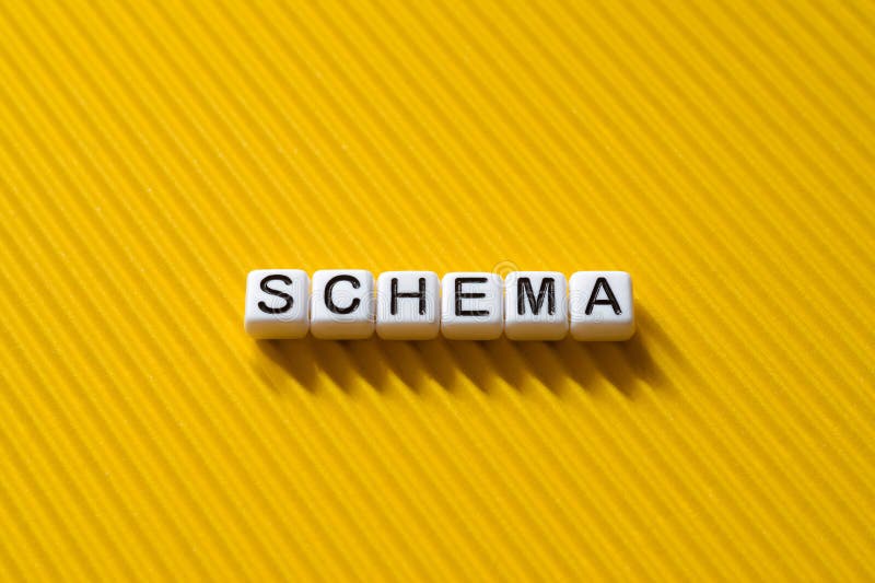 Schema - Word Concept on Cubes Stock Image - Image of sign, project ...