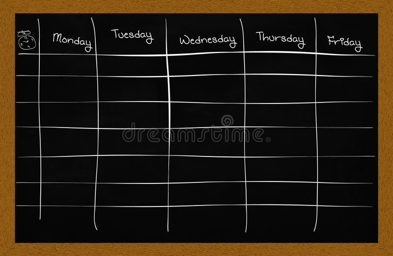 Skolschema. Tidsplan För Lärdomarna. Mall För Studentplan ...