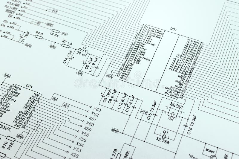 Schematic diagram. stock photo. Image of tech, industry - 5150286