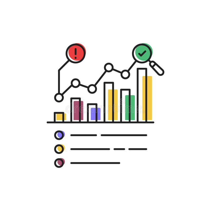 Schematic Display of Digital Data Stock Illustration - Illustration of ...