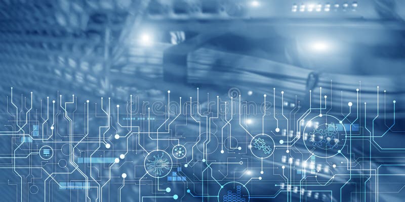 Schematic Electronic Draft Server Room Information Communication ...