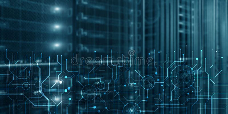 Schematic Electronic Draft Server Room Information Communication ...