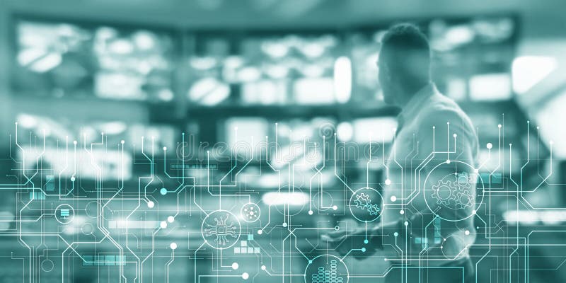 Schematic Electronic Draft Server Room Information Communication ...