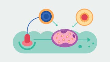 Schematic of Exosome Interaction a Detailed Scene Showing an Exosome ...
