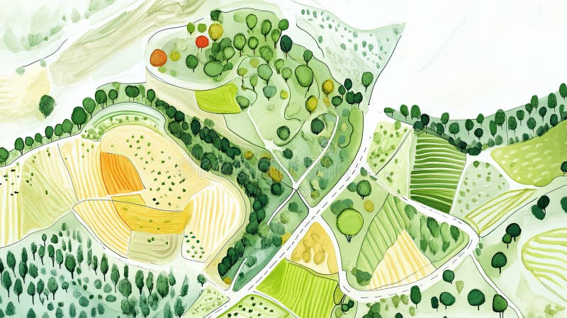 Schematic Field Map Showing Planting Rotations and Biodiversity Zones ...