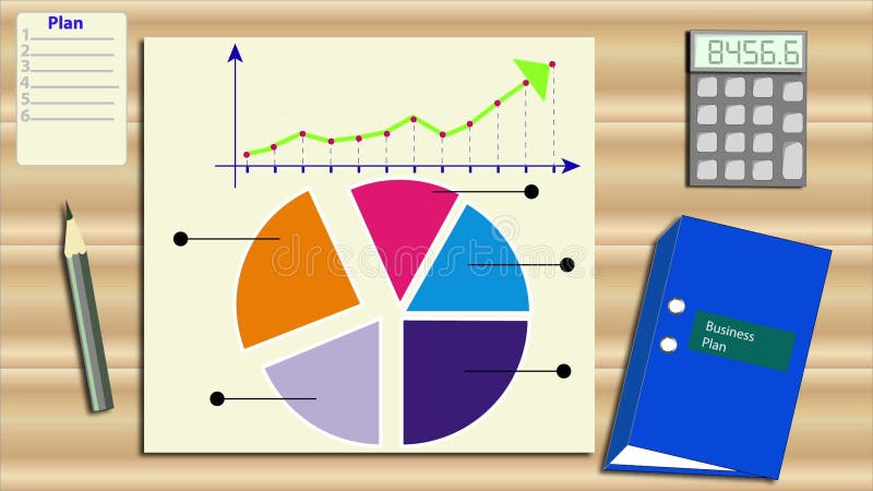 Schematic Business Plan stock illustration. Illustration of horizontal ...