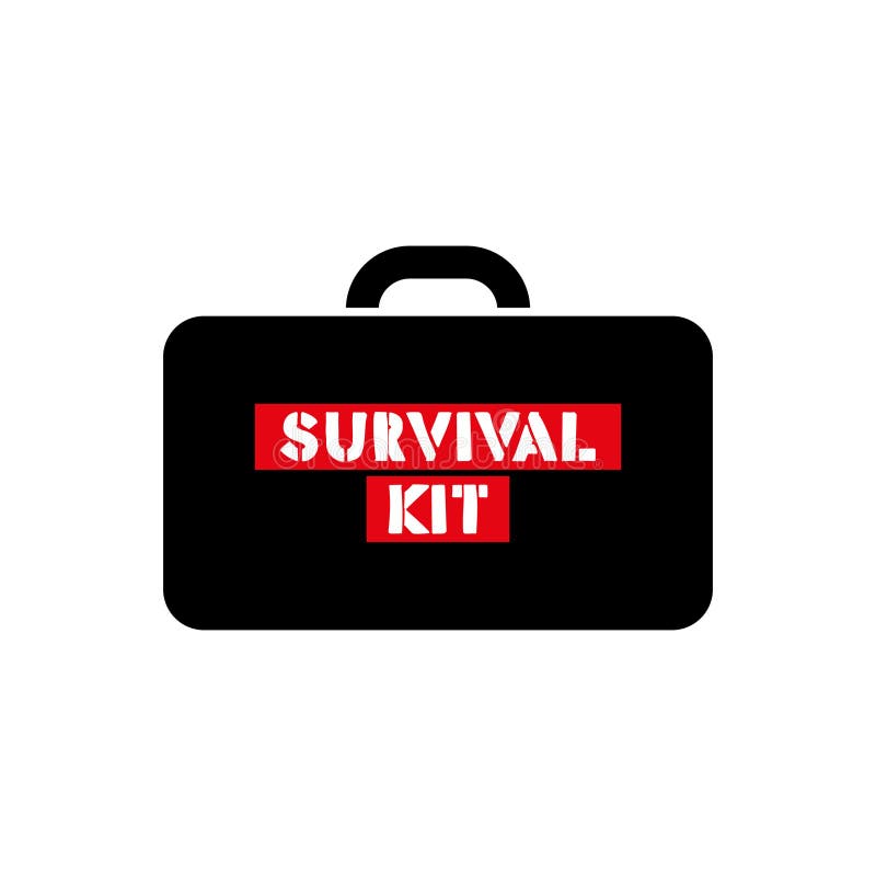 Schematic Image of a Survival Kit Stock Vector - Illustration of arrive ...