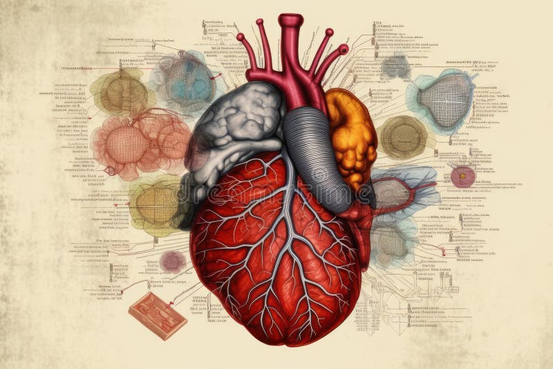 Schematic Represantation of Human Organs. Beautiful Illustration ...