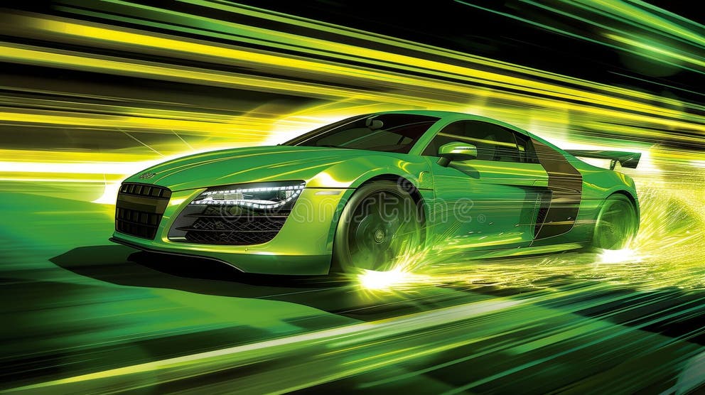 Schematic Representation of Modern Passenger Car Design Featuring ...