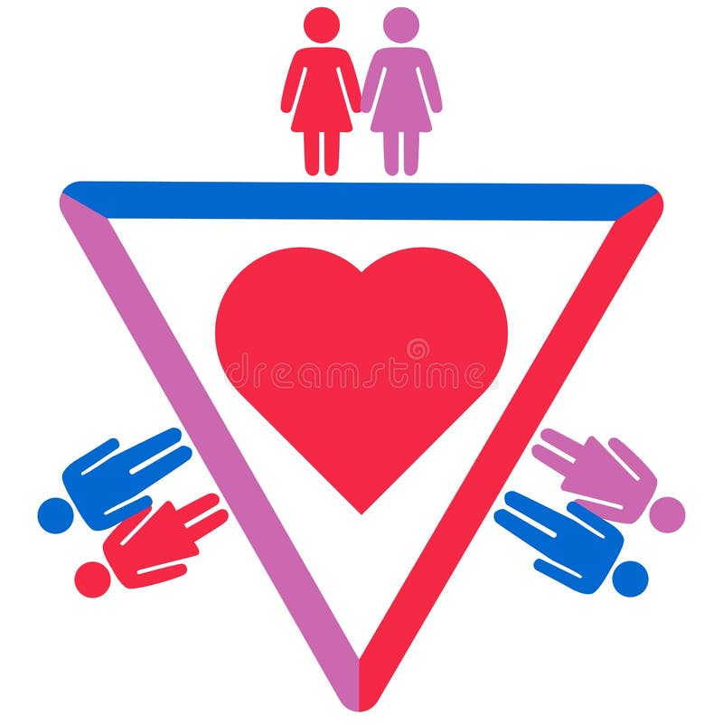 Schematic Representation of Polyamoric Relations between Three People ... Schematic Representation of Polyamoric Relations between Three People ...