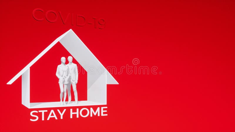 People Stay Home in Pandemic COVID-19 3D Concept Stock Footage - Video ...