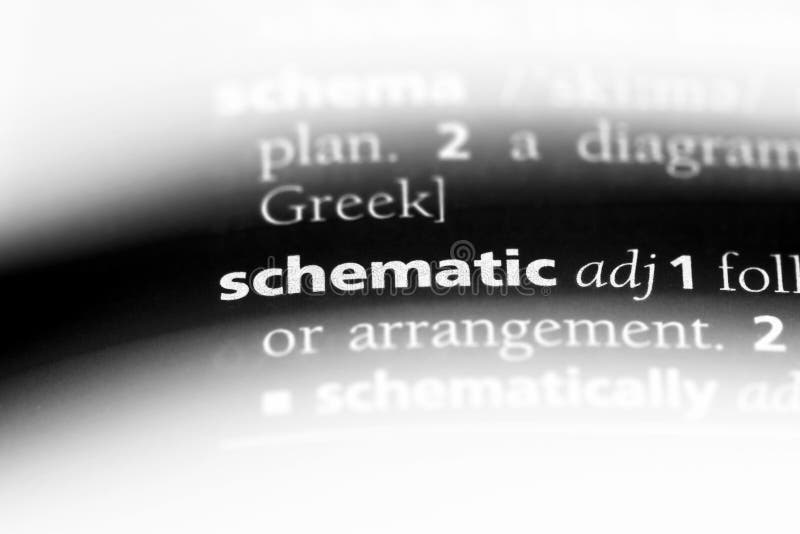Other Words For Schematic Diagram Schematic Word Stock Photo