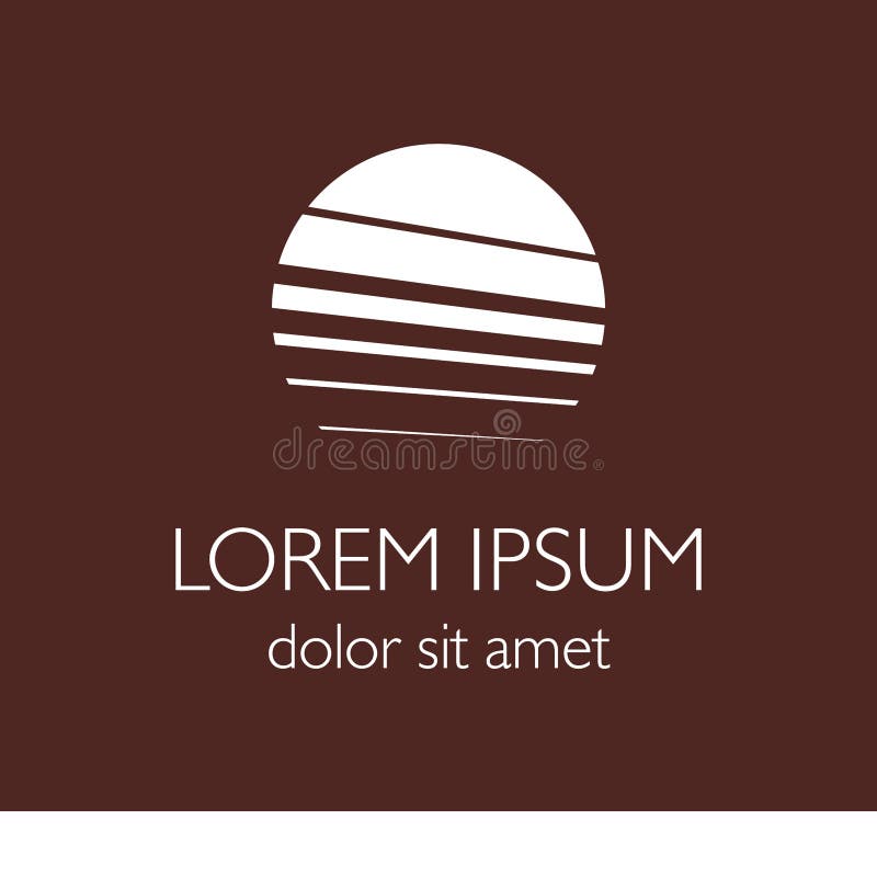 Schematic sun for logo stock illustration. Illustration of creative ...