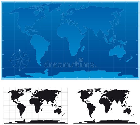 Schematic Ial World Map Stock Illustrations – 1 Schematic Ial World Map ...