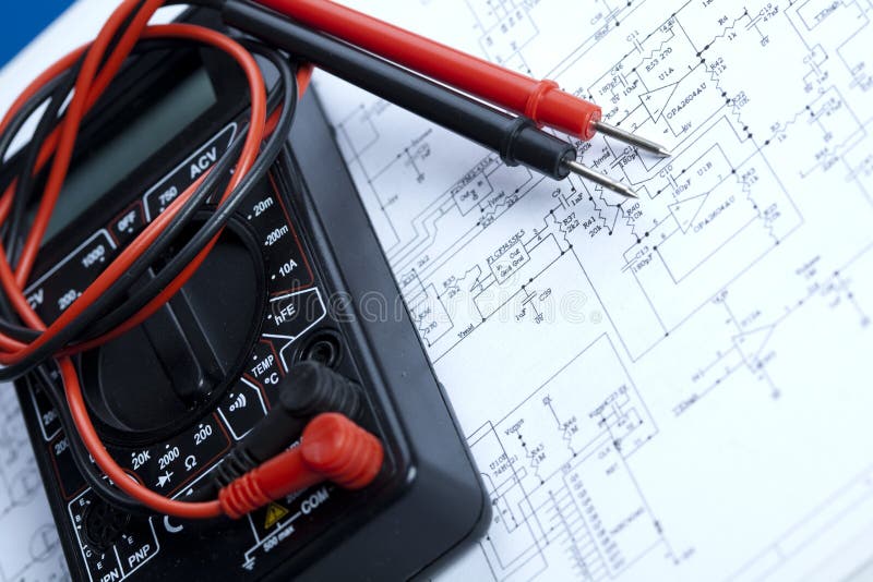 Schematisch diagram stock foto. Image of computer, techniek - 17320564