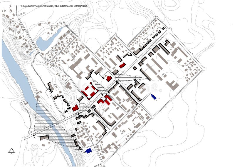 Scheme, 2d, small city stock illustration. Illustration of building ...