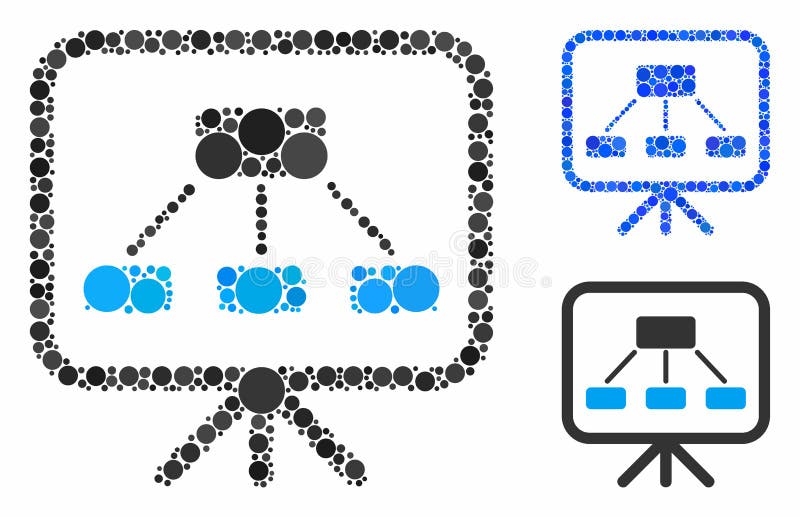 Scheme Demonstration Screen Composition Icon of Circles Stock Vector ...