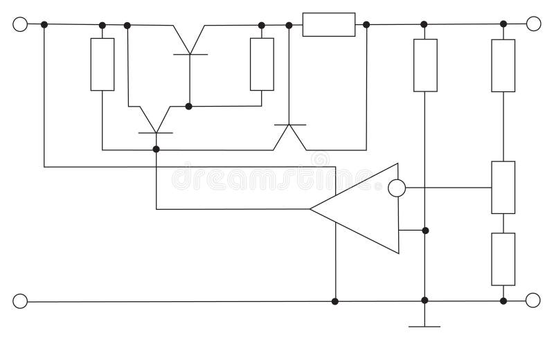 Scheme electronic vector stock vector. Illustration of black - 5007623