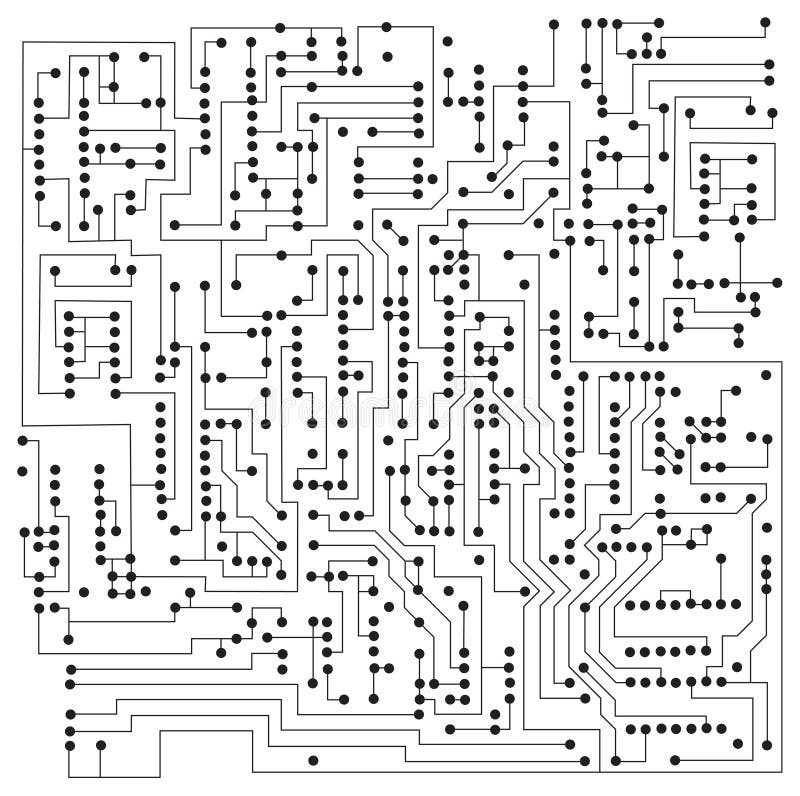 Scheme electronic vector stock vector. Illustration of black - 5007623