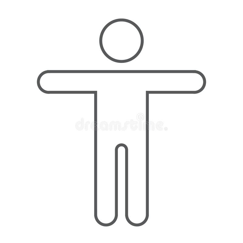 Scheme Human Outline Silhouette Stock Vector - Illustration of ...