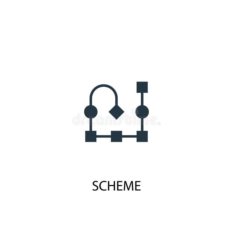 Scheme Icon. Simple Element Illustration Stock Vector - Illustration of ...