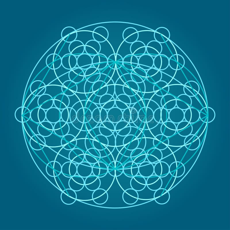 Scheme of Physics, Chemistry and Sacred Geometry. Stock Vector ...