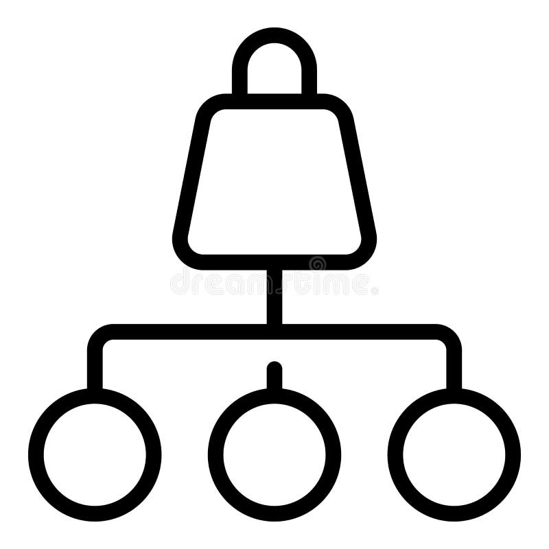 Scheme Product Icon Outline Vector. Business Process Stock Vector ...