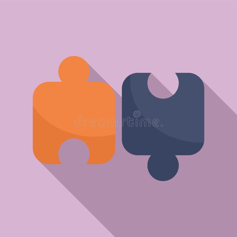 Scheme Puzzle Icon, Flat Style Stock Vector - Illustration of diagram ...