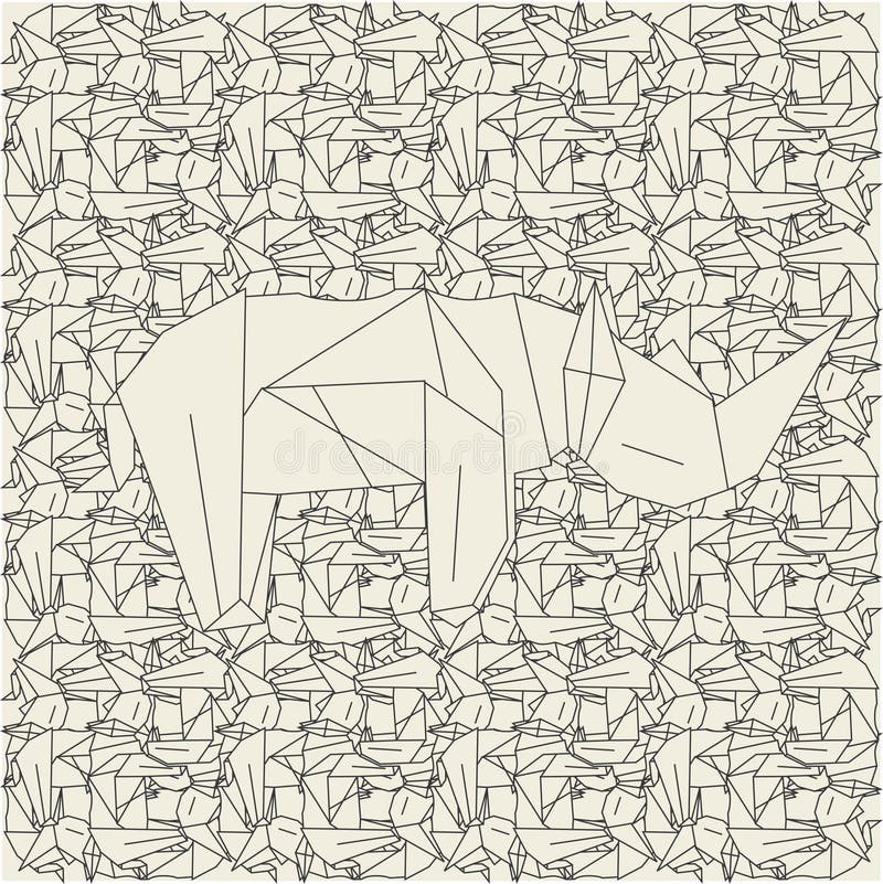 Schemes Origami in Light Colors Stock Vector - Illustration of vector ...