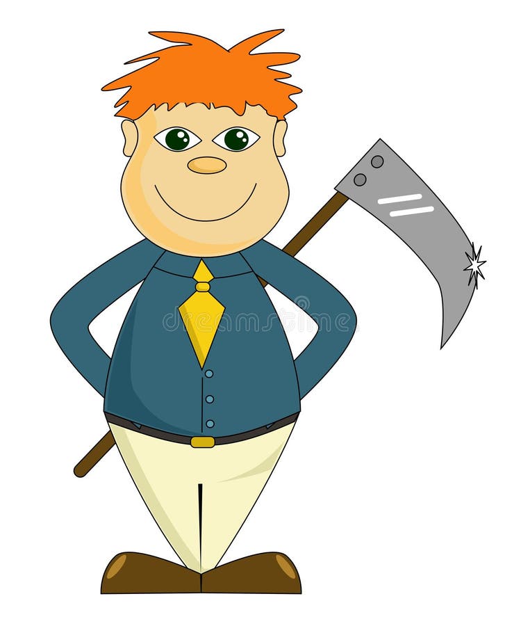 Scheming Co-worker stock illustration. Illustration of brown - 1295921