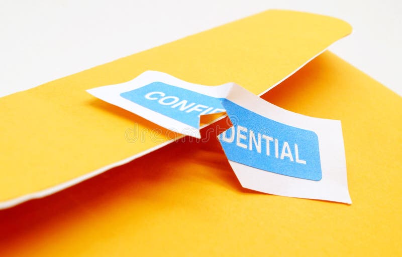 Schending Van Vertrouwelijkheid Stock Afbeelding - Image of privacy ...