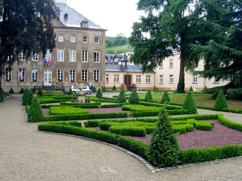 Aerial View of Schengen Town Over River Moselle, Luxembourg, Where ...
