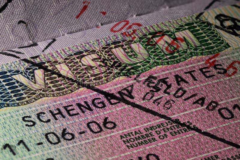 Schengen Visa Sticker Stock Photos - Free & Royalty-Free Stock Photos ...