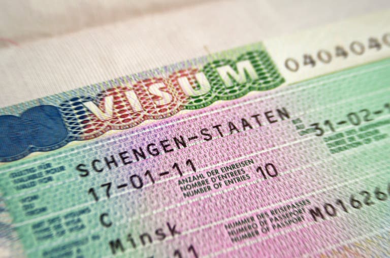Schengen visa stock image. Image of macro, entrance, legal - 20800787